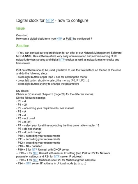 Configure Digital Clock Download Free Pdf Ip Address Network