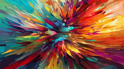 Premium Photo A Flurry Of Jagged Angular Shapes Digital Art Illustration