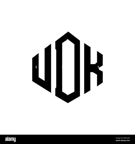 UDK Letter Logo Design With Polygon Shape UDK Polygon And Cube Shape Logo Design UDK Hexagon