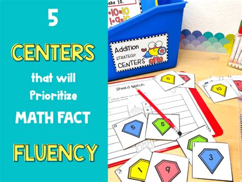 5 Centers That Will Prioritize Math Fact Fluency Primary Flourish