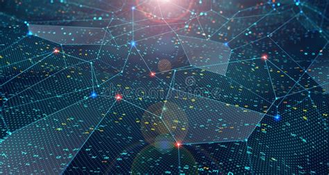 abstract information stream flow in big data code field stock illustration illustration of