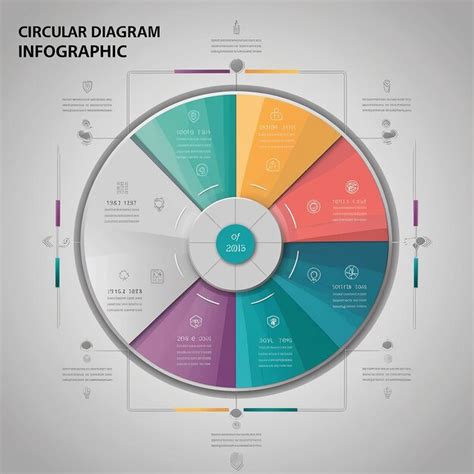 Flat Circular Diagram Infographic Premium Ai Generated Image