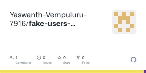 Github Yaswanth Vempuluru 7916fake Users Database