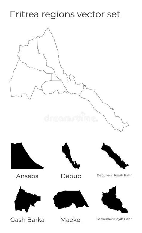 Eritrea Map Stylish Location Icon With Eritrea Map And Flag Stock Vector Illustration Of