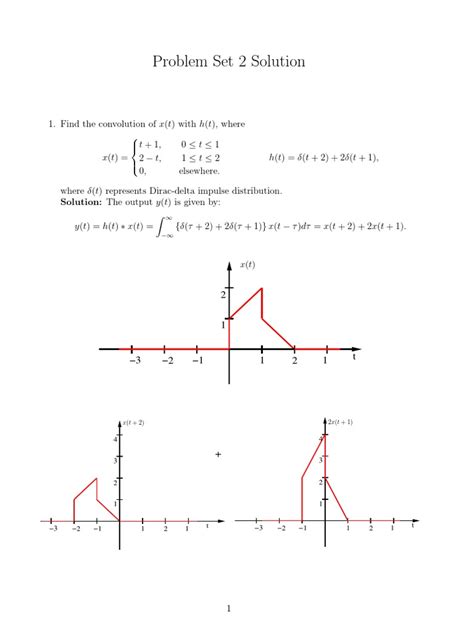 Problem Set 2 Solution X T 2 2x T 1 Pdf Convolution