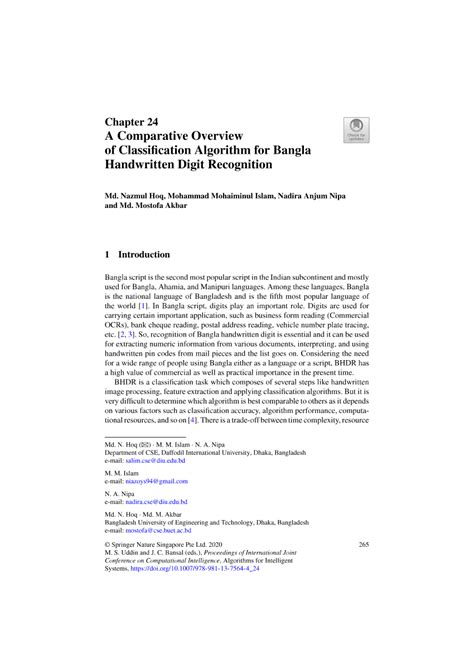 Pdf A Comparative Overview Of Classification Algorithm For Bangla