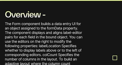 Overview Devextreme Form Codesandbox
