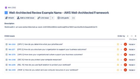 Aws Well Architected Tool Connector For Jira Atlassian Marketplace