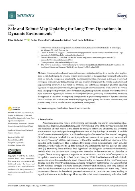 Pdf Safe And Robust Map Updating For Long Term Operations In Dynamic