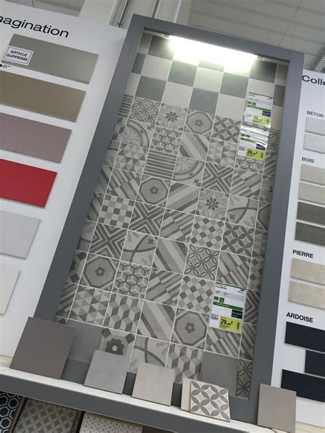 Assorted Tile And Flooring Samples On Display