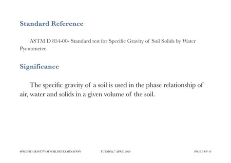 Specific Gravity Of Soil PDF