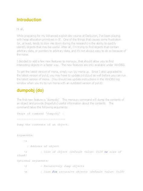 Analyzing Heap Objects Pdf Text File Computer File