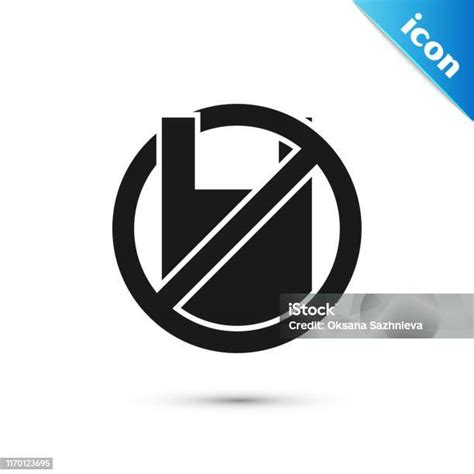 흰색 배경에 격리 된 비닐 봉지 포스터 아이콘에 검은 말 아니오 일회용 셀로판 및 폴리에틸렌 패키지 금지 기호 벡터 일러스트레이션 0명에 대한 스톡 벡터 아트 및 기타