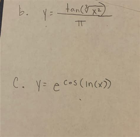 Solved Find The Derivitive For Both Of These Problems