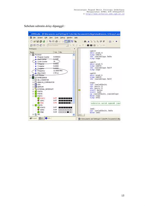 Perancangan Keypad Mesin Fotocopy Sederhana Menggunakan Atmega8535 Pdf