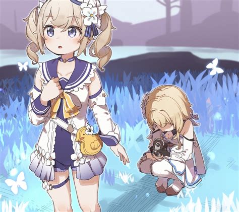 Lumine Barbara And Barbara Genshin Impact Drawn By Yukie Kusaka Shi Danbooru