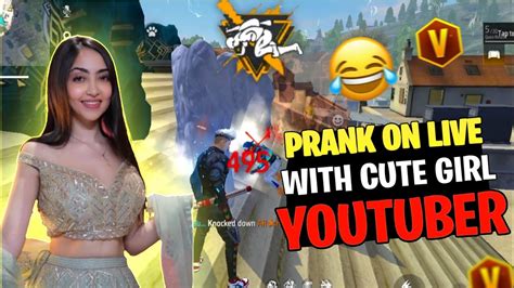 Prank On Live With Cute Youtuber YouTube
