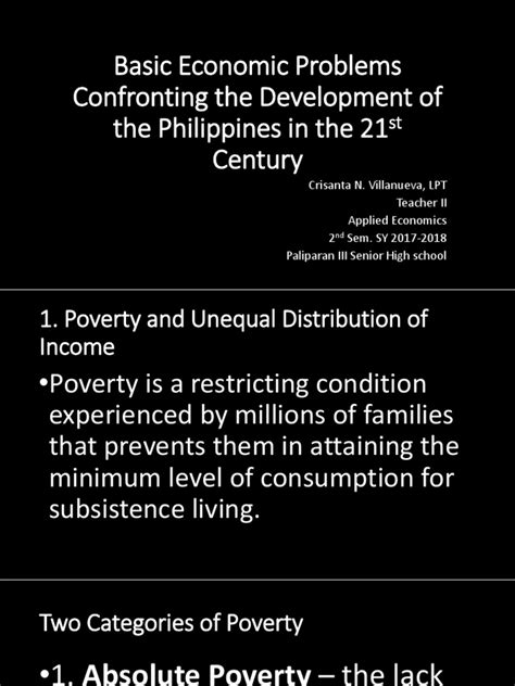 Lecture 5 Basic Economic Problems Confronting The Development Of The Pdf Gini Coefficient