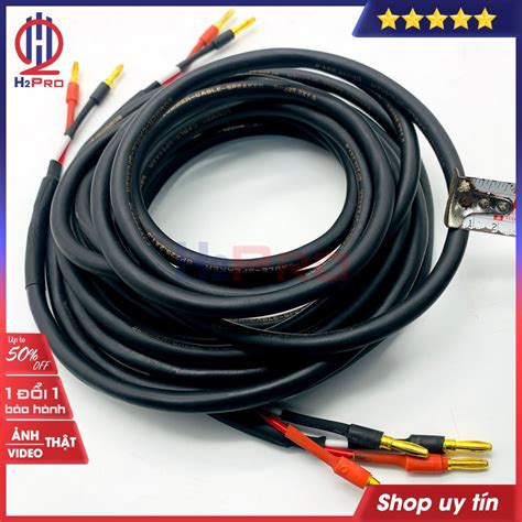 Dây Loa Jack Bắp Chuối H2pro Cao Cấp Hàng Tự Làm Chống Nhiễu 2 Dây