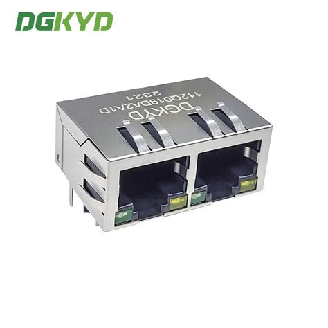 Dgkyd112q019da2a1d Dual Port Rj45 Connector Ethernet Gigabit Filter