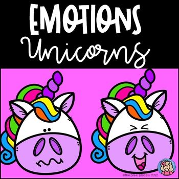 Unicorn Emotions Social Emotional Center Activities Prek Kindergarten