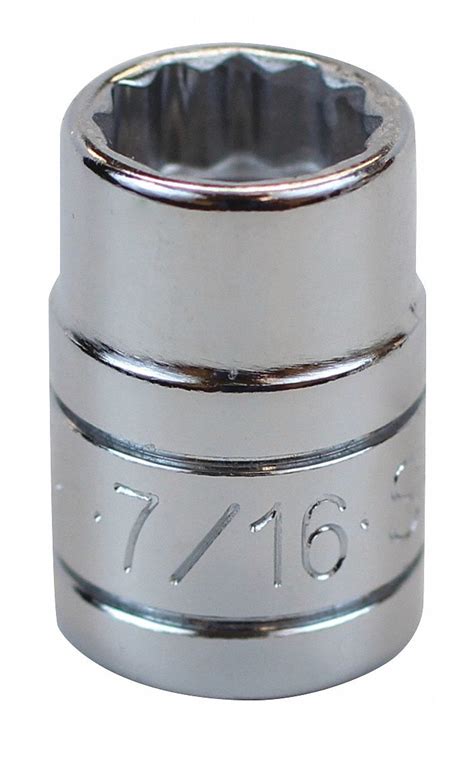 Sk Professional Tools 3 8 In Drive Size 7 16 In Socket Size Socket 12a432 45214 Grainger