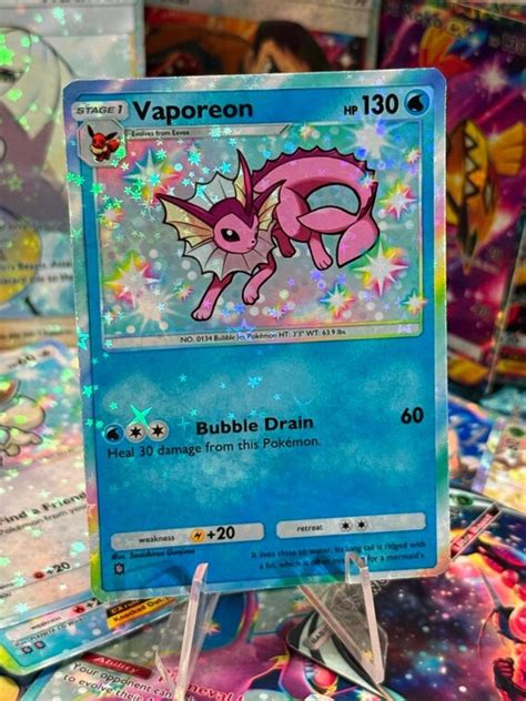 Shiny Vaporeon Card