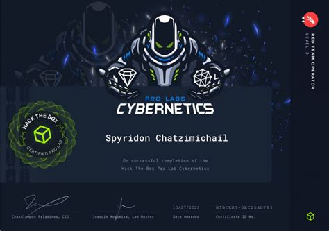 Htb Hackthebox Redteam Cybernetics Spyridon Chatzimichail