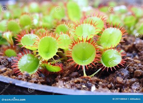 Close Up Of Venus Flytrap A Carnivorous Plant Stock Image 196416751