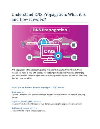 Understand DNS Propagation Pdf