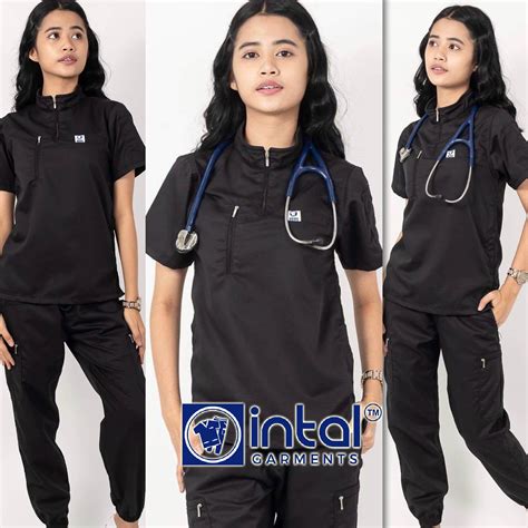 Intal Scrubsuit 038 Elite Maalalahanin Zip Up Turtle Neck Cargo Jogger Intal Garments Scrubsuit