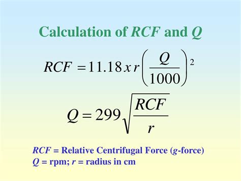Rcf Calculation Centrifuge At Juana Natalie Blog