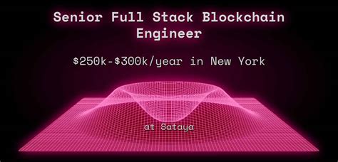 Web3 Senior Full Stack Blockchain Engineer 250k 300k In New York At