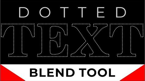 Dotted Text Effect Using Blend Tool Coreldraw 2023 Tutorial