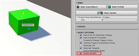 Houdini Engine For Unity Handles