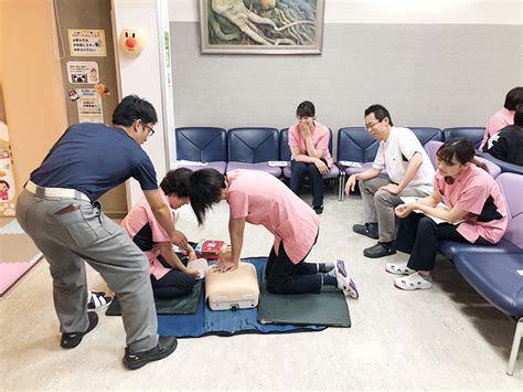 救命講習会を受けました 当院の取り組み 春日井市の坂井耳鼻咽喉科
