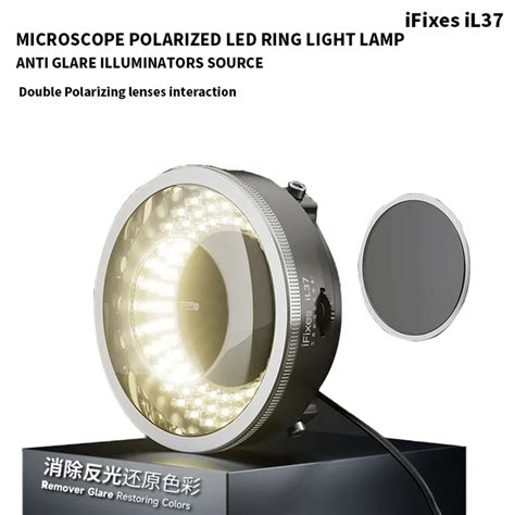 Ifixs Il37 현미경 링 라이트 조명기 편광 Led 램프 96 개 티몬