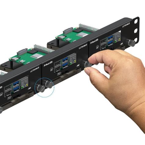 Uctronics 19 1u Raspberry Pi Rack Mount With Ssd Mounting Brackets Holds 4x Rpi The Pi Hut