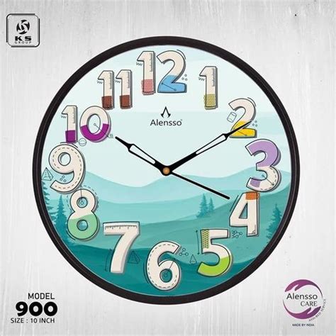 Plastic Analog Wall Clock At ₹ 195 Piece Round Wall Clock In Tirurangadi Id 19522465291