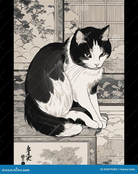 Yin Yang Kitty Stock Illustration Illustration Of Inspired 294079382