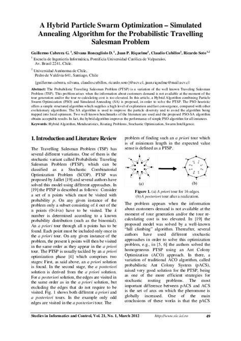 Pdf A Hybrid Particle Swarm Optimization Simulated Annealing