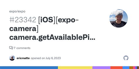 IOS Expo Camera Camera GetAvailablePictureSizesAsync Returns Undefined Issue