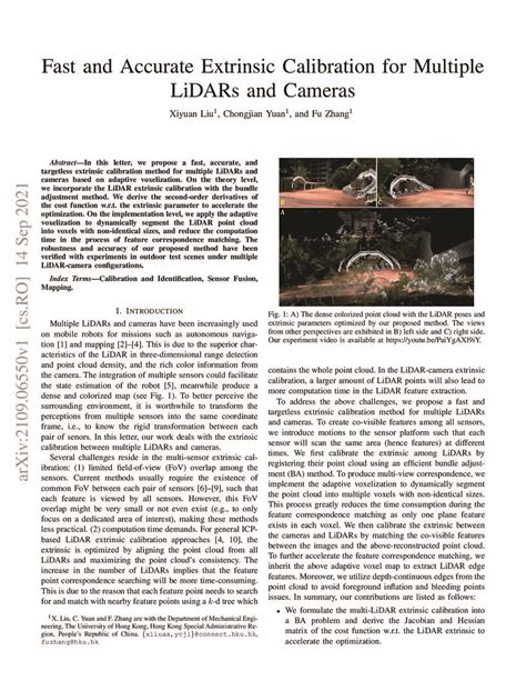 fast and accurate extrinsic calibration for multiple lidars and cameras