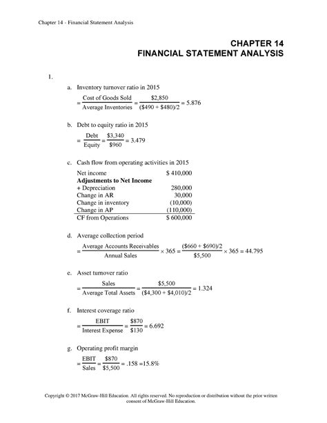 Bkm 10 Chapter 14 Solutions End Of Chapter Chapter 14 Financial