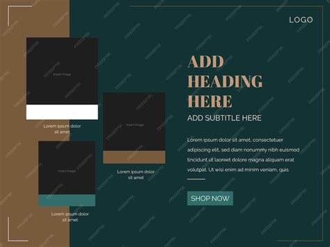 Premium Vector Dark Theme Social Media Post Design Template With Image Place Holder