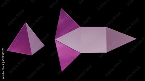 Origami Pyramid Unfolding Pyramidal Shape Unfolds D Origami