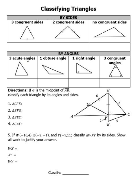 Classifying Triangles Notes Pdf