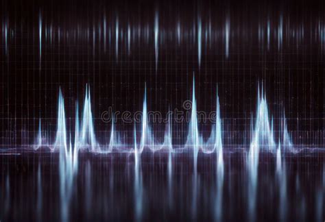 Blue Digital Vibrant Beat Technology Sound Engineering Frequency Waveform Electronic Recording