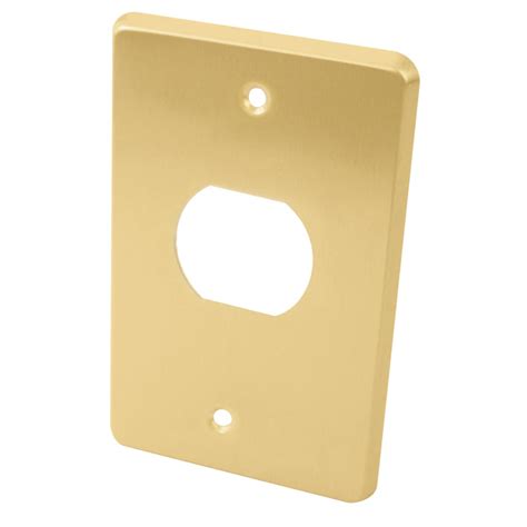 Placa Para Contacto Redondo Sencillo Y Dúplex De Aluminio Bassic