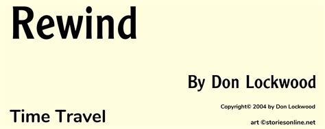 Rewind Time Travel Sex Story